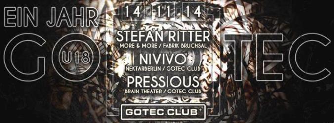 Party - EIN JAHR GOTOTEC! [U18] - Gotec Kulturhaus in Karlsruhe - 14.11 ...