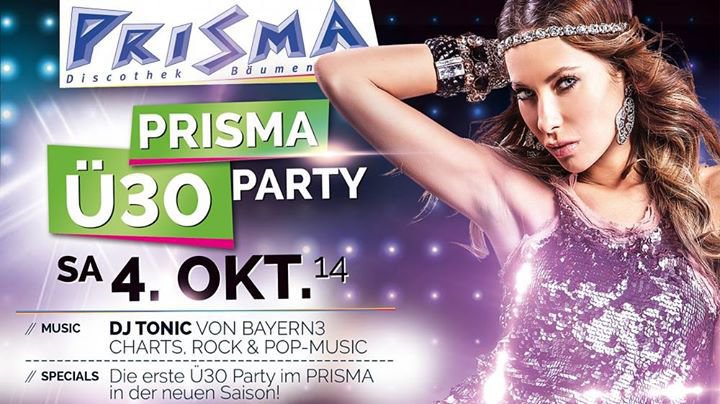 Party - Ü-30 Party im PRISMA - Prisma Diskothek in Asbach-Bäumenheim ...