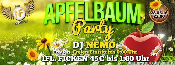 Party - Apfelbaum Party mit DJ NEMO - Nightfly - 28.05.2016