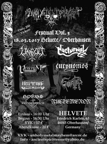 Party - Unholy Metal Mayhem Festival Vol. 5 - Helvete - 18.03.2017