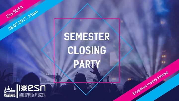 Party - Semester Closing Party - Electro Edition - Das Sofa - 28.07.2017