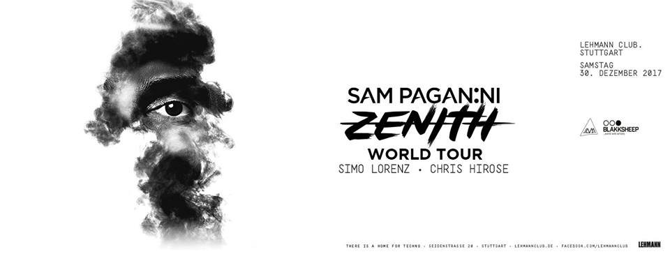 Party - We are Techno pres. Sam Paganini (Zenith World Tour) - Lehmann ...