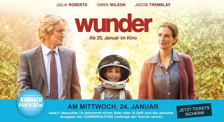Party - Kino & Co. Mädelsabend zur Preview von Wunder im Cinetech Rheine - CINETECH Rheine - 24. ...