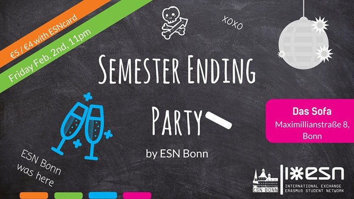 Party - Semester Ending Party by ESN Bonn - Das Sofa - 02.02.2018