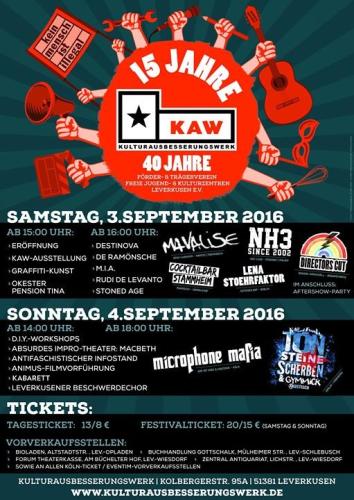 Party - Ein Abend - vier Bands - KAW - Kulturausbesserungswerk - 24.03.2018