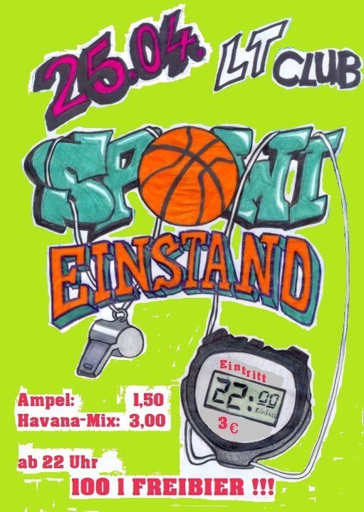 Party - Spowi-Einstandsparty - LT - Club in Rostock - 25.04.2013