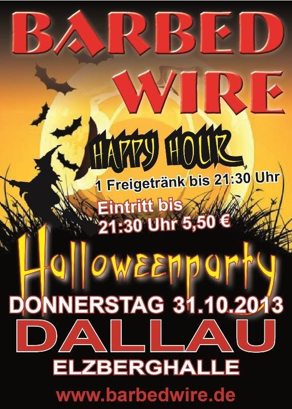 Bilder - Barbed Wire - Halloweenparty - Elzberghalle - 31.10.2013