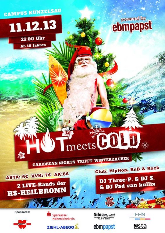 Bilder - RWH Fete Hot meets Cold - FH Künzelsau - 11.12.2013