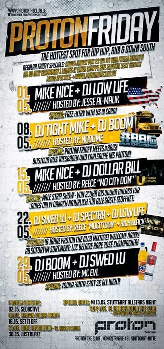 Party - Proton Friday May 1st // ++ ID Card Special ++ The Hottest In ...