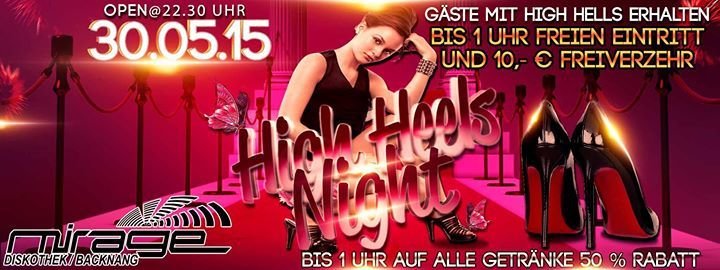 Party - High Heels Night - Mirage in Backnang - 30.05.2015