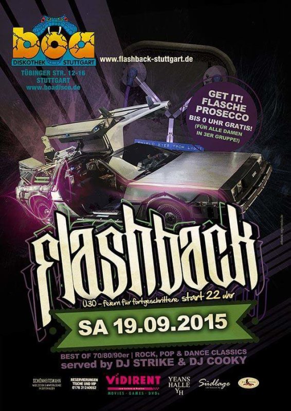 Party - Flashback Party - Boa in Stuttgart - 19.09.2015