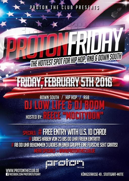 Party - Proton Friday February 5th ++ ID Card Night - Proton in ...