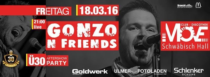Party - ★ Gonzo 'N Friends Live mit Ü30 Party ★ MOVE Club SHA - Move ...