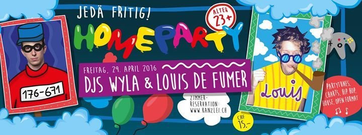 Party - HOMEPARTY - Ü23 at Kanzlei Club - Kanzlei in Zürich - 29.04.2016