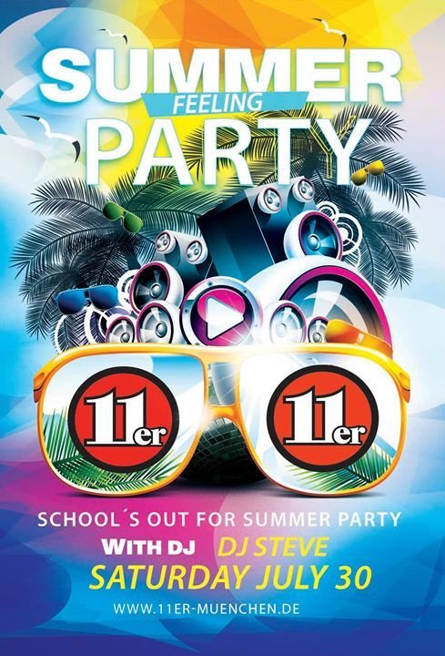 Party - Semesterclosing & School´s out for Summer Party - 11er - 30.07.2016