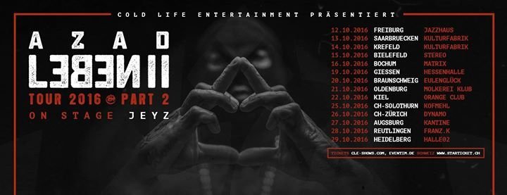 Party - AZAD LEBEN II Tour 2016 - PART 2 - Stereo in Bielefeld - 15.10.2016