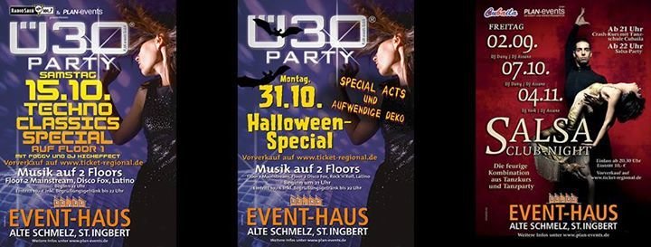 Party - Ü30 Party - Event-Haus Alte Schmelz - 12.11.2016
