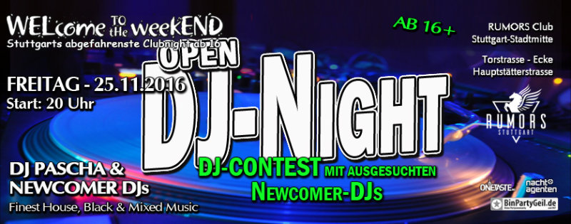 Bilder - WELcome to the weekEND - Open-DJ-Night (Party ab 16 Jahren ...