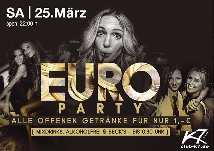 Party - EURO Party - CLUB K7 in Eckernförde - 25.03.2017