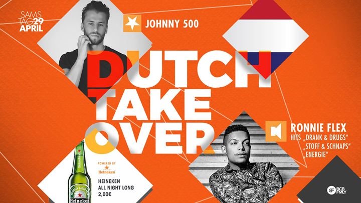 Party - Dutch Takeover - Ronnie Flex & Johnny 500 - CLUB INDEX - 29.04.2017