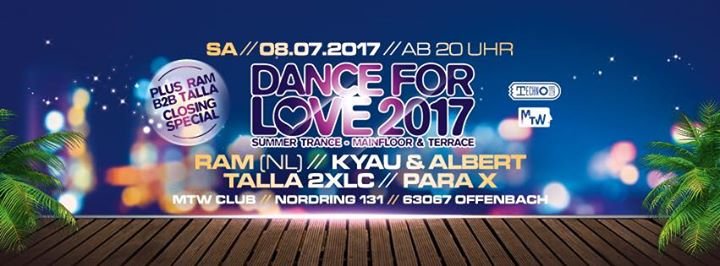 Party - Dance for Love 2017 - MTW Club in Offenbach - 08.07.2017