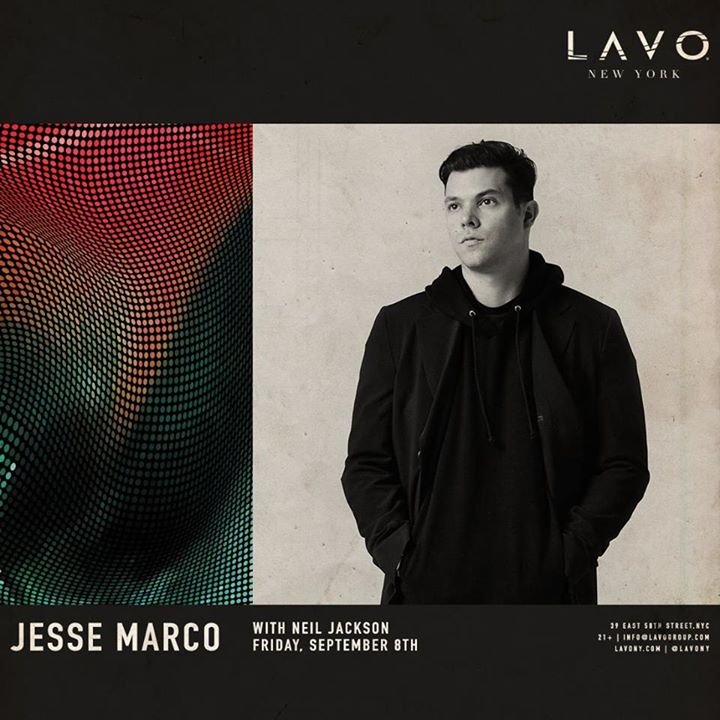 Événement - Jesse Marco - Lavo, New York City - 09.09.2017