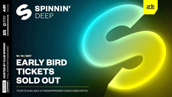 Party - Club Spinnin' presents: Spinnin' Deep at ADE 2017 - AIR - 19.10 ...
