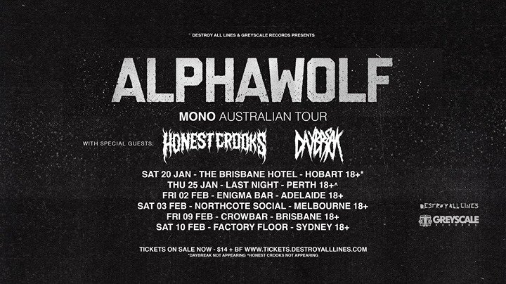 Party - Alpha Wolf 'Mono' Australian Tour - Adelaide 18+ - Enigma Bar ...