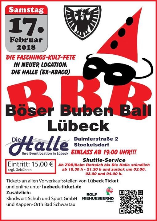 Party - BBB - Böser Buben Ball 2018 - Die Halle - Lübeck - 17.02.2018