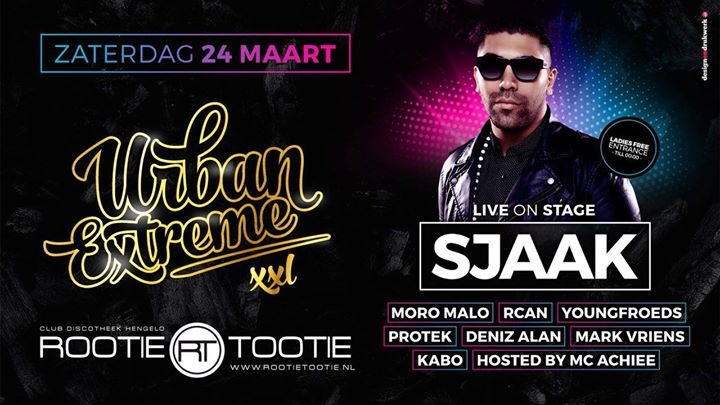 Party - Urban Extreme - SJAAK live on stage - Club-Discotheek Rootie ...