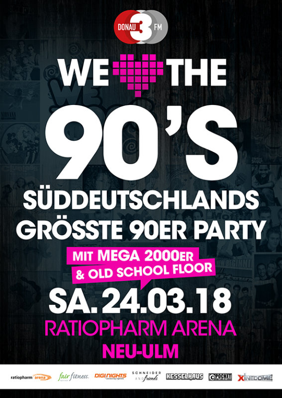 Party - WE LOVE THE 90‘S - Süddeutschlands größte 90er Party ...