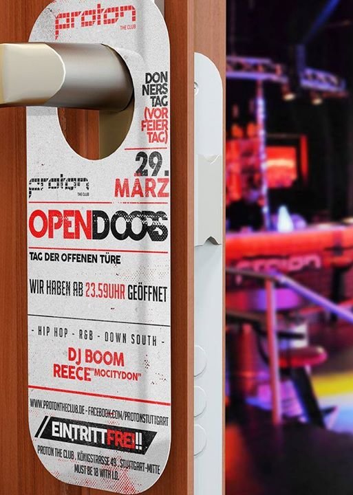 Party - Open Doors Hip Hop Night @proTON - Proton in Stuttgart - 29.03.2018
