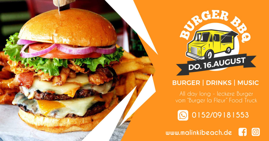 Party - Burger BBQ - Burger, Drinks & Musik - Malinki Beach in Bad ...
