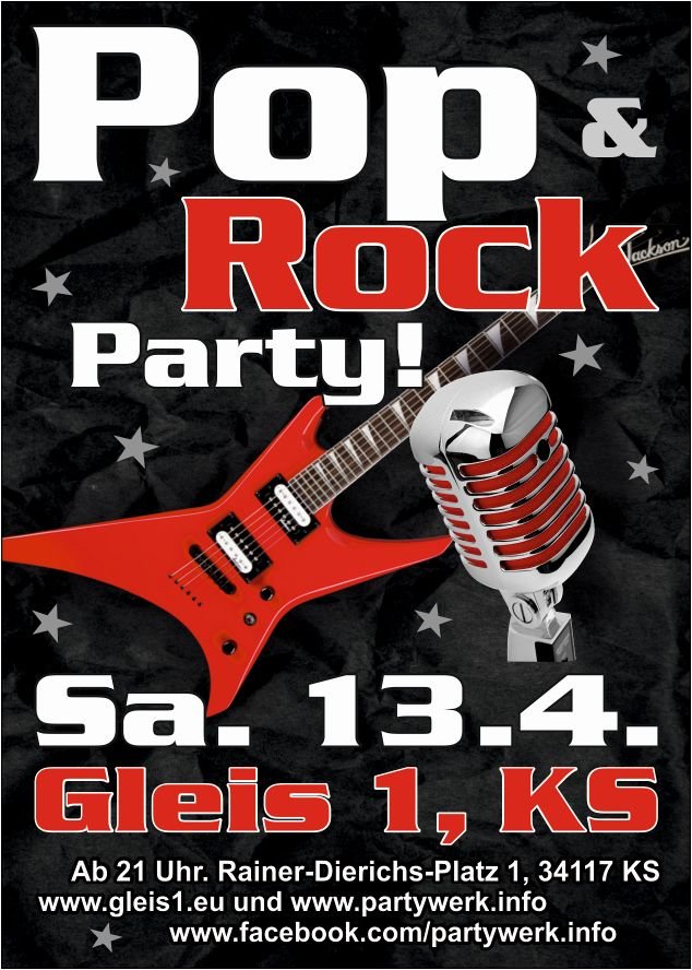 Party - Die neue POP & ROCK-PARTY Party im Gleis1 - GLEIS 1 CLUB in ...