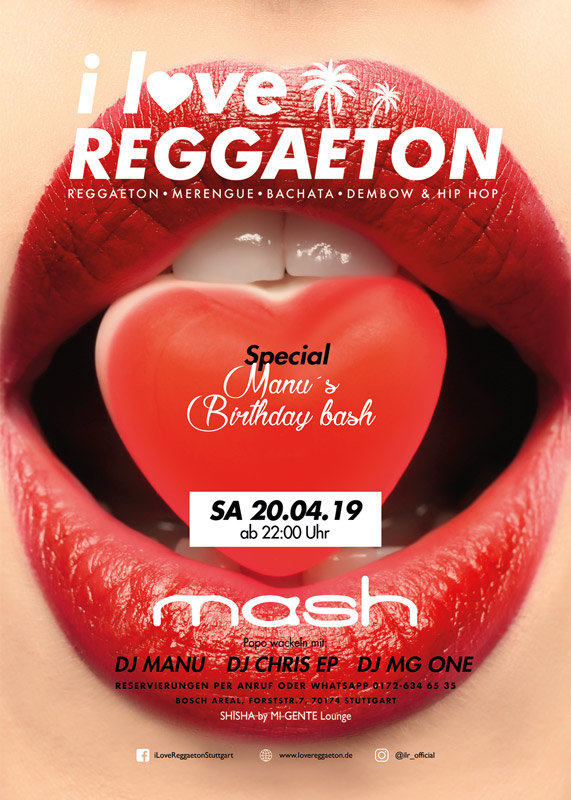 Party - I LOVE REGGAETON x Stuttgart liebt Latinbeats - Mash in ...