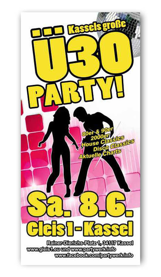 Party - Kassels Große Ü30-Party im Gleis 1 - GLEIS 1 CLUB in Kassel ...