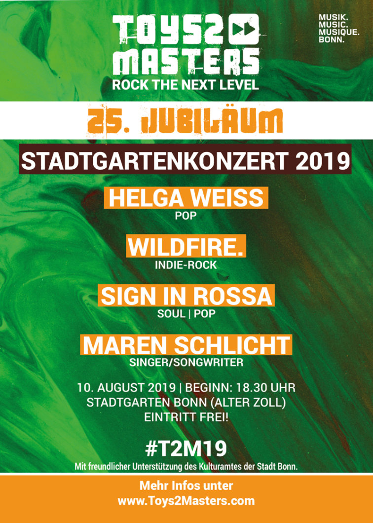 Konzert - Stadtgartenkonzert 2019: 25 Jahre Toys2Masters - Stadtgarten ...