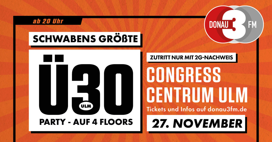 Party - Schwabens größte Ü30 Party im Ulmer CCU - Congress Centrum in ...