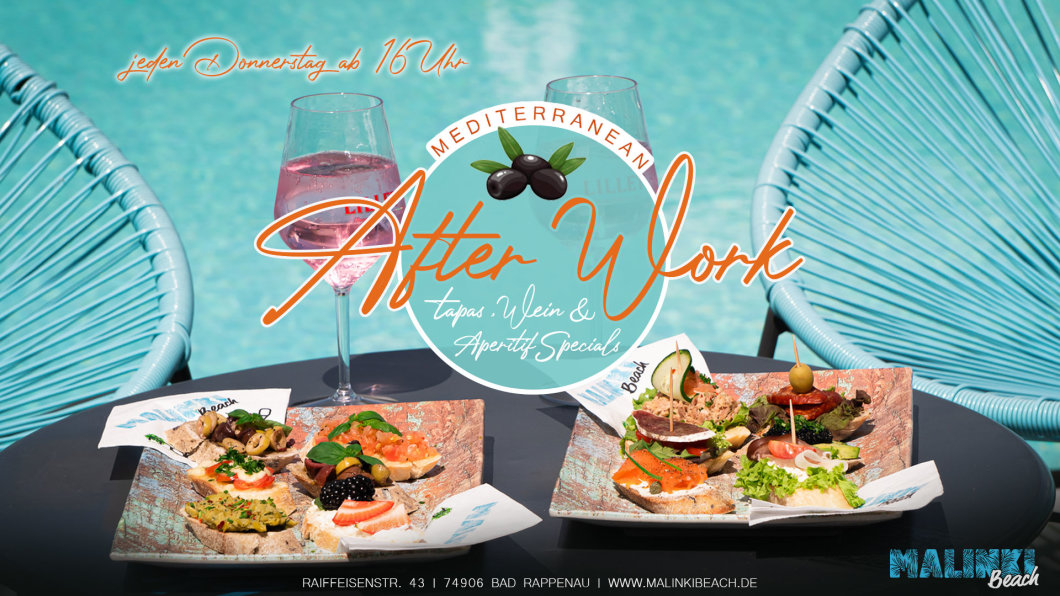 Party - Mediterranean AFTER WORK - Tapas, Wein & Aperitiv-Special ...