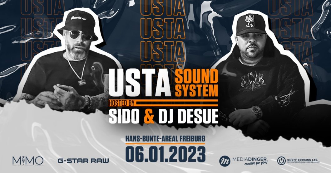 Tickets für SIDO Clubshow & USTA Soundsystem DJ DESUE Freiburg am 06.01 ...