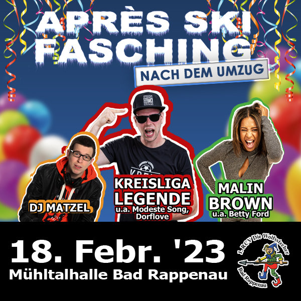 Fasching - Apres Ski Fasching - Mühltalhalle in Bad Rappenau - 18.02.2023