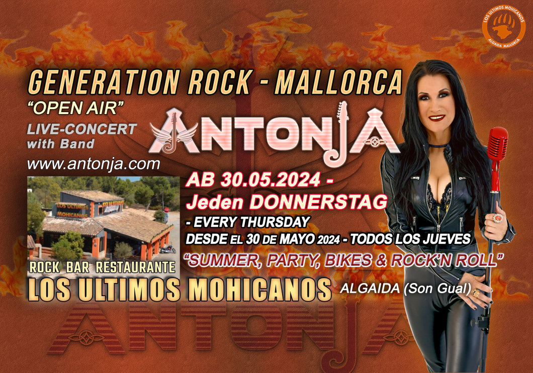 Tickets für Antonja-Generation Rock-Mallorca am 01.08.2024 @ Los Ultimos Mohicanos (Algaida ...