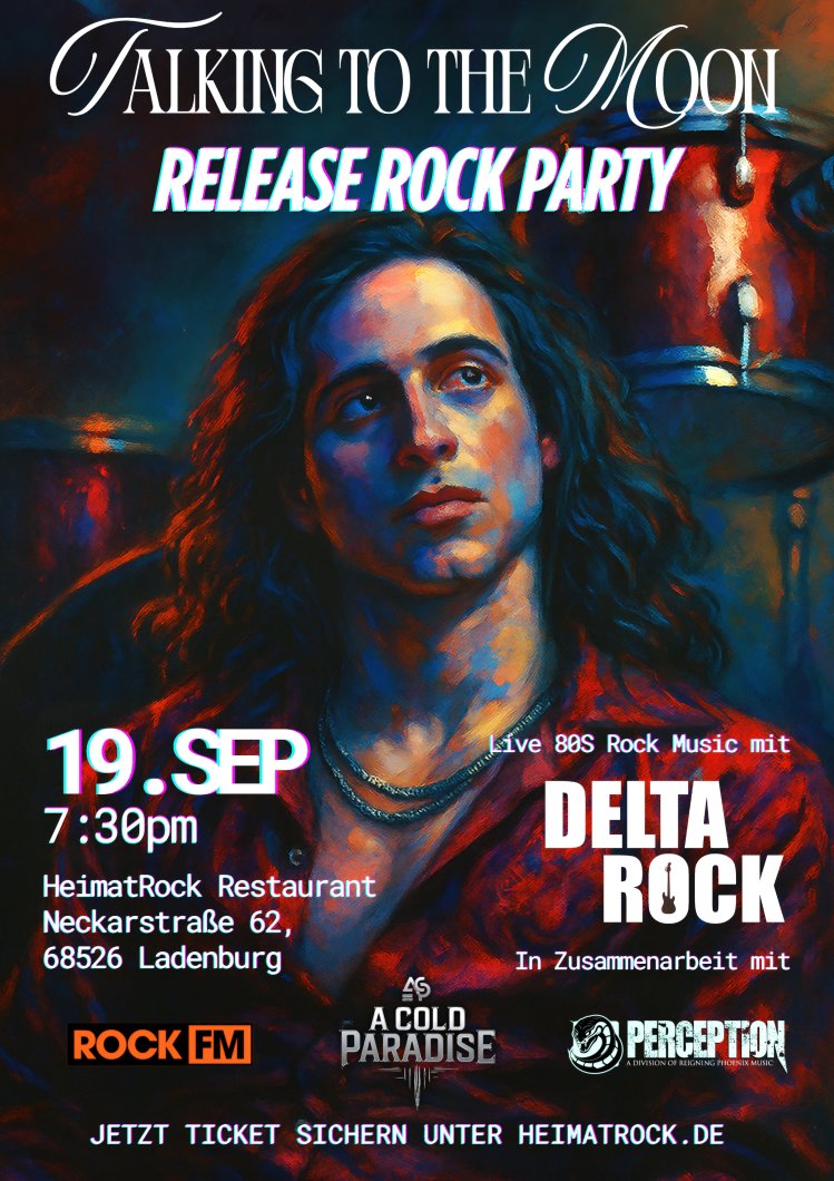 Konzert - "Talking to the Moon" Release Rock Party & Delta Rock ...