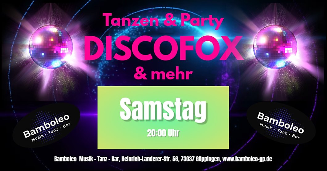 Party - Tanzen & Party mit DISCOFOX und mehr - Bamboleo Musik - Tanz ...